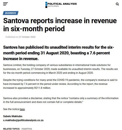 Latest News | Santova